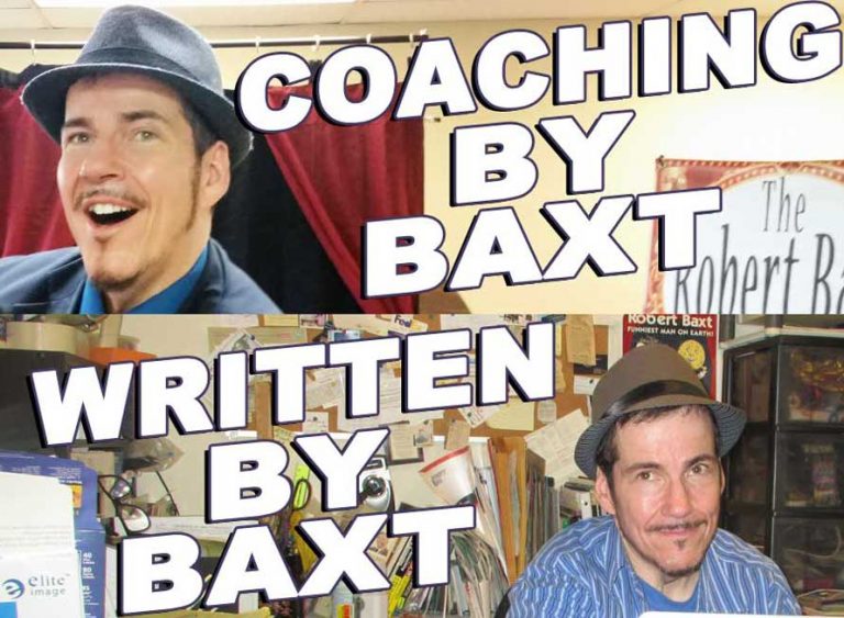 Coaching & Writing - Robert Baxt Los Angeles Comedy Magician